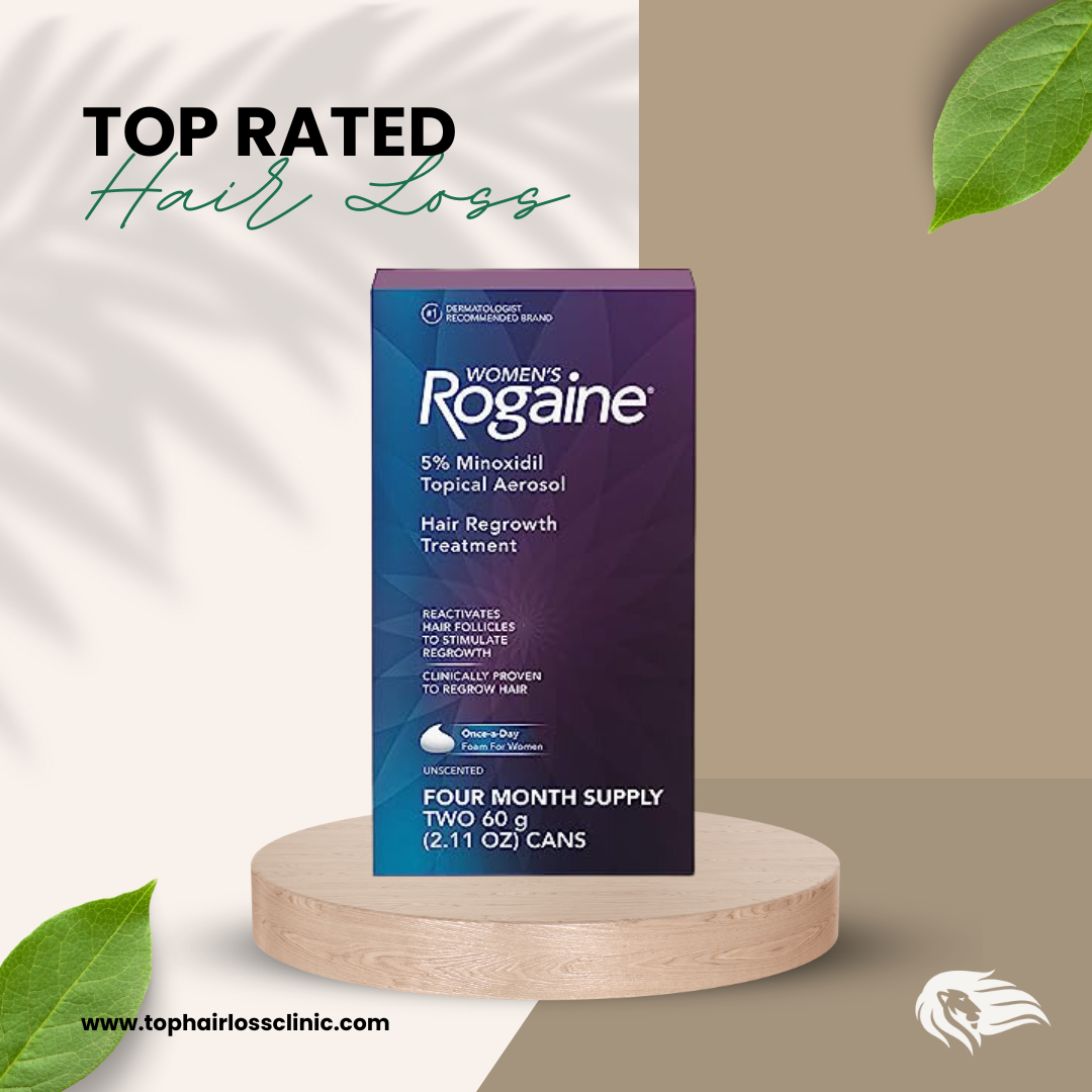 Women's Rogaine 5% Minoxidil Foam : Top Hair Loss Clinic